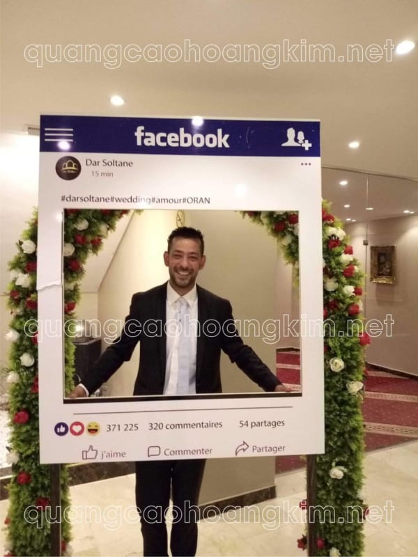 KHUNG FACEBOOK CHỤP ẢNH IN PP BỒI FORMEX CỰC ĐẸP