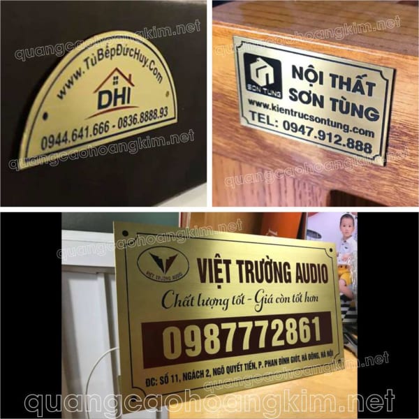 TEM ĐỒNG KIM LOẠI BỀN ĐẸP, IN SẮC NÉT THEO YÊU CẦU