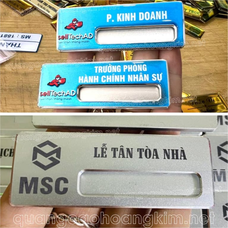 LÀM THẺ TÊN NHÂN VIÊN THAY ĐƯỢC TÊN MÃ 02 ĐỘC ĐÁO