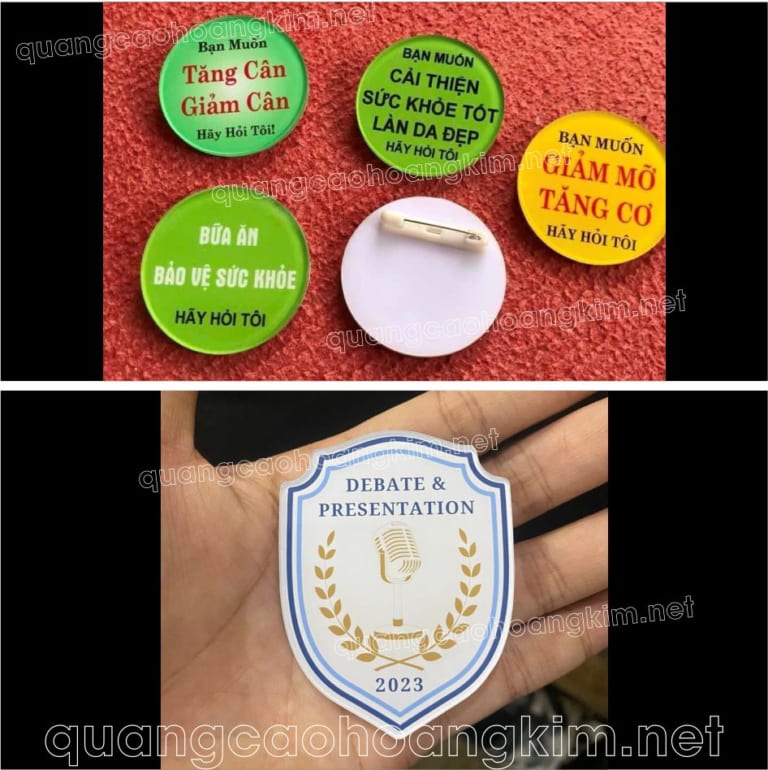 HUY HIỆU MICA THẨM MỸ CAO, GIÁ RẺ, BỀN BỈ, GIAO NHANH